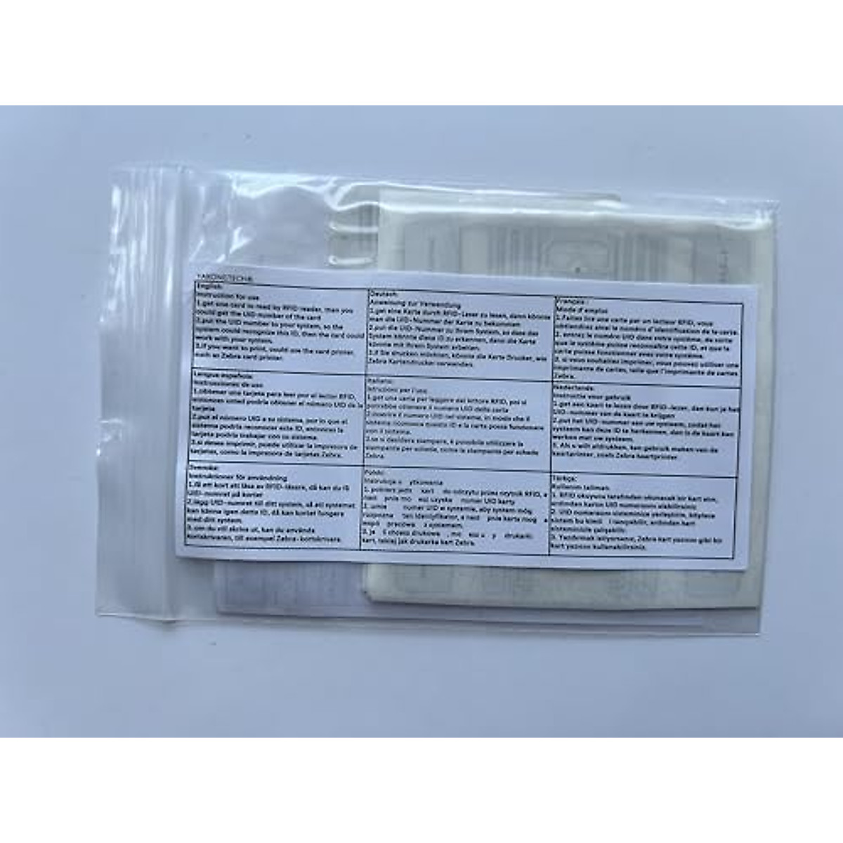 EPC C1 GEN2 ISO18000-6C Monza R6 73X17mm Long Distance Range RFID UHF Tag Inlay -20pcs