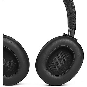 JBL Live 660NC Wireless Over-Ear Noise-Cancelling Headphones Bundle with Carrying Case (Black)