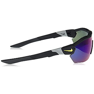 Nike Show X3 Elite L Rectangular Sunglasses, Matte Black, 61/15/130