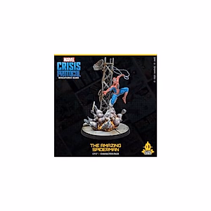 Marvel Crisis Protocol Amazing Spiderman and Black Widow CHARACTER PACK | Miniatures Battle Game | Strategy Game for Adults | Ages 14+ | 2 Players | Avg. Playtime 90 Mins | Made by Atomic Mass Games