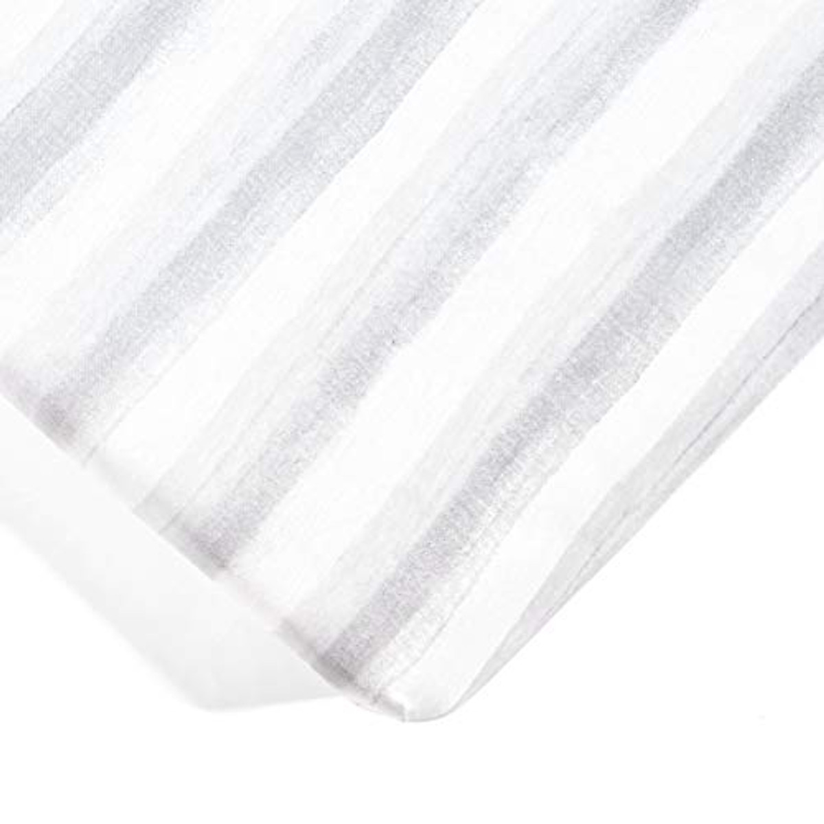 Lush Decor Baby Jungle Adventure Organic Cotton 2 Pack Fitted Crib Sheet, Gray, 52" L x 28" W + 9" Drop