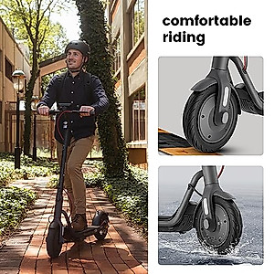 NAVEE Electric Scooter V40, 20 MPH Speed &25 Miles Range, 10" Pneumatic Tires, 700W Max Power, E-ABS and Rear Disk Brake, IP55 Waterproof, Foldable Electric Scooter for Adults, Teenager