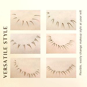 NewBang Double Tip Lower Eyelash Pencil Waterproof Anti-Smudge Dual Pronged Bottom Eyelashes Pen Super Slim Eye Liner Liquid Eyeliner Natural 3D Under Lashes for Eye Makeup (Black+Brown 2Pcs)