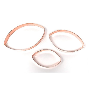 Three Piece Football Cookie Cutter Set