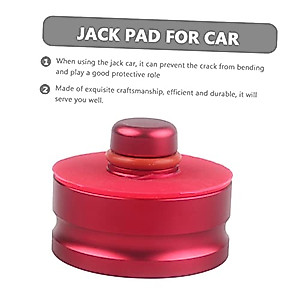 FAVOMOTO 1 Set Jack Pad Heavy Duty Jack Cars Cars Auto Tools Jack Block Car Jacking Pads Jack Support Block Jack Support Adapter Pom Jack Pad Pom Jack Block Jack up Lifting Red Car Jacks
