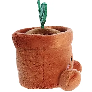 Aurora® Adorable Palm Pals™ Terra Potted Plant™ Stuffed Animal - Pocket-Sized Play - Collectable Fun - Brown 5 Inches
