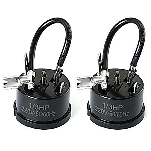 ToToT 2pcs 1/3HP-250W Refrigerator Thermal Overload Protector Compressor Replacement Part for Mini Refrigerator, Wine Center and Beverage Cooler ToToT 2pcs 1/3HP-250W Refrigerator Thermal Overload Protector Compressor Replacement Part for Mini Refrigerato