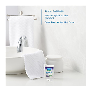 SmartMouth Dry Mouth Dual-Action Relief Mints, Breath Freshener, Sugar-Free Mint, 45 Ct, 8 Pack