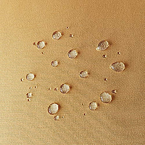 Vanteriam 2 Pack Decorative Outdoor Solid Waterproof Throw Pillow Cover with Piping, Accent Pillow case for Outdoor Patio Furniture Set, Square 18''x18'' Goldenrod