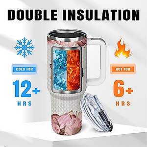 I Crochet So I Don't Choke People Save a Life Send Yarn, 40oz Cat Themed Tumbler with Handle, Birthday Gifts for Crochet Lovers, Christmas Gifts, Funny