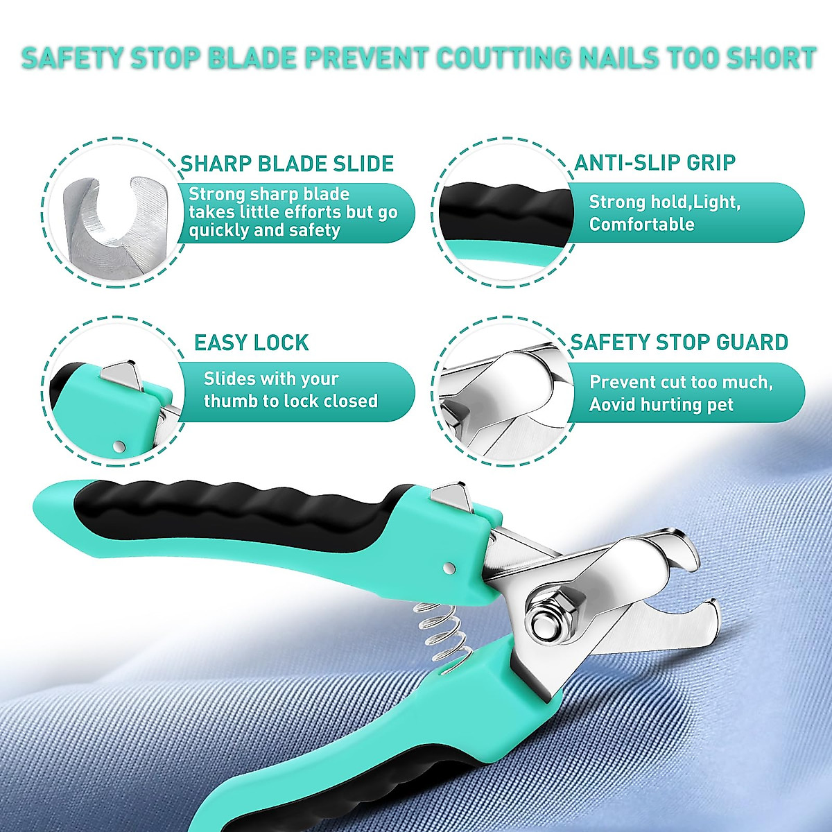 WOPQAEM Dog Brush Kit for Grooming Short & Long Haired Dogs & Cats, 5 in 1 Pet Grooming Set for Small Animals, 5 PCS Puppy Self-Cleaning Slicker Brush and Pet Comb for Shedding Medium & Large Dogs