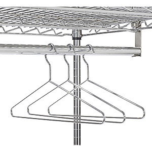 Nexel Coat Rack Rod Kit, 36"W, Chrome Finish