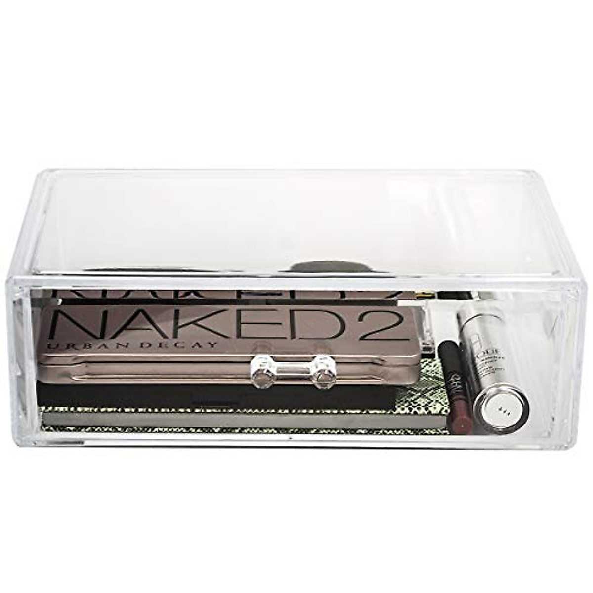 Sorbus Clear Acrylic Makeup Organizers - Stackable Jewelry, Makeup & Cosmetic Organizers and Storage with Acrylic Drawers - Great Bathroom Organizer & Display Set for Vanity, Dresser & Countertop