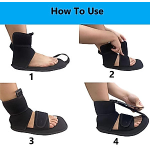 Cogetoro Upgraded Plantar Fasciitis Splint Night, Dorsal Night Splint Plantar Fasciitis Support, Foot Brace Plantar Facilities Night Splint, Achilles tendoniti Night Splint (Black, Fit Most)