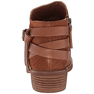 SoftWalk Women's Ankle Boots and Booties, Cognac, 8