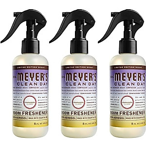 MRS. MEYER'S CLEAN DAY Room and Air Freshener Spray, Non-Aerosol Spray Bottle Infused with Essential Oils, Compassion Flower, 8 fl. oz - Pack of 3