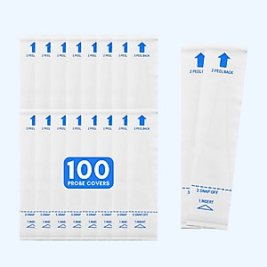 BV Medical Digital Thermometer Rigid Tip 10sec. W/100 Probe Covers Pack