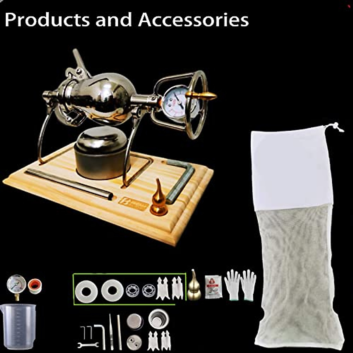 HATALK 2023New Hand Popcorn Machine Home,Mini Hand Cranked Popcorn Machine,304 Stainless Steel Food Grain Amplifier,Retro,Hand Crank, Heating Slow Boost with Pressure Gauge Suitable