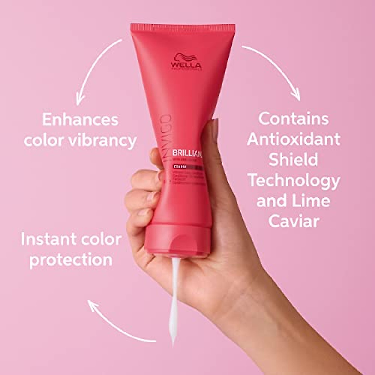 Wella Professionals Invigo Brilliance Shampoo & Conditioner Set For Coarse Hair, For Color Protection & Color Vibrancy