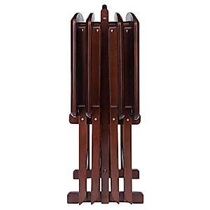 Winsome Oversize Snack Table Set, Walnut