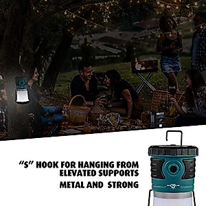 Blazin' Sun 1500 Lumen | Battery Lanterns for Power Outages, Emergency, Hurricane, Camping | LED Lantern with up to 200 Hour Runtime (Teal)