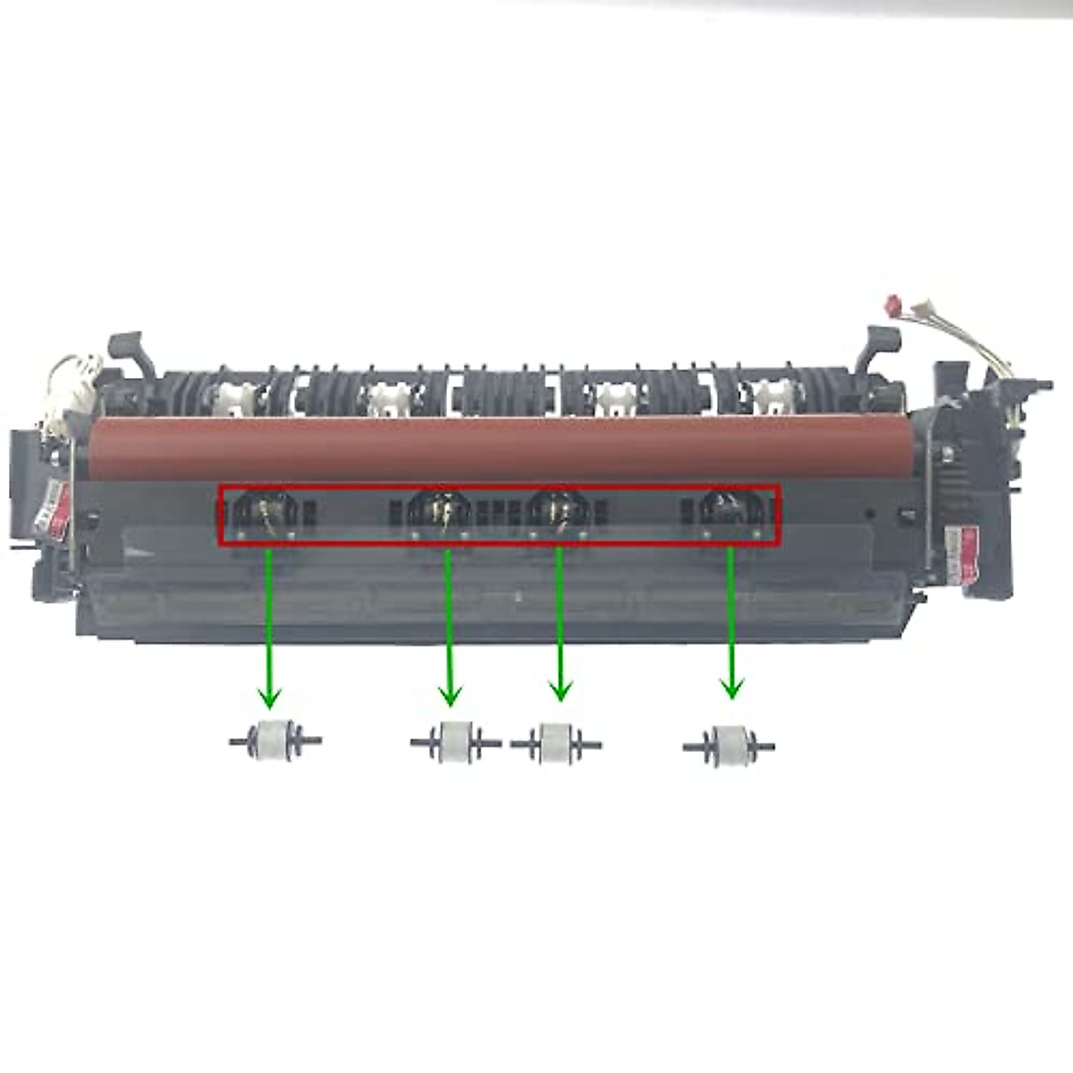 TJPARTS LY0634001 Fuser Cleaner Pinch Roller S Compatible with Brother HL3140 HL3150 HL3170 HL3180 HL4150 HL4570 MFC9130 MFC9140 MFC9330 MFC9340 MFC9460 MFC9560 MFC9970 DCP9020 DCP9055 DCP9270