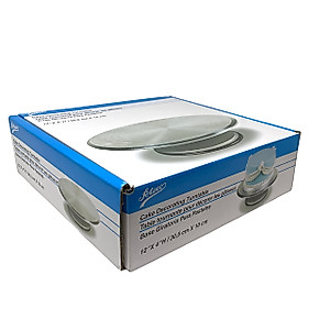 Ateco Revolving Cake Decorating Stand, Aluminum Turntable and Base with Non-Slip Pad, 12-Inch Round