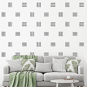 240 Pcs Line Wall Decals Modern Wall Stickers Boho Line Wall Stickers Abstract Wall Art Decor Black Line Wall Stickers Removable Peel and Stick Modern Stickers for Nursery Room Farmhouse Decor