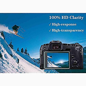 EOS RP Glass Screen Protector for Canon EOS RP Mirrorless Digital Camera, ULBTER 9H Tempered Glass Screen Protector Edge to Edge Protection,Anti-Scrach Anti-Fingerprint Anti-Dust Anti-Bubble [3 Pack]