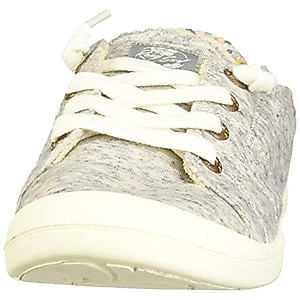 Roxy womens Rory Slip on Shoe Sneaker, Heather Grey, 9 US