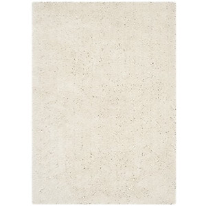 SAFAVIEH Venice Shag Collection 5' x 8' Pearl SG256P Handmade Glam 3-inch Extra Thick Area Rug