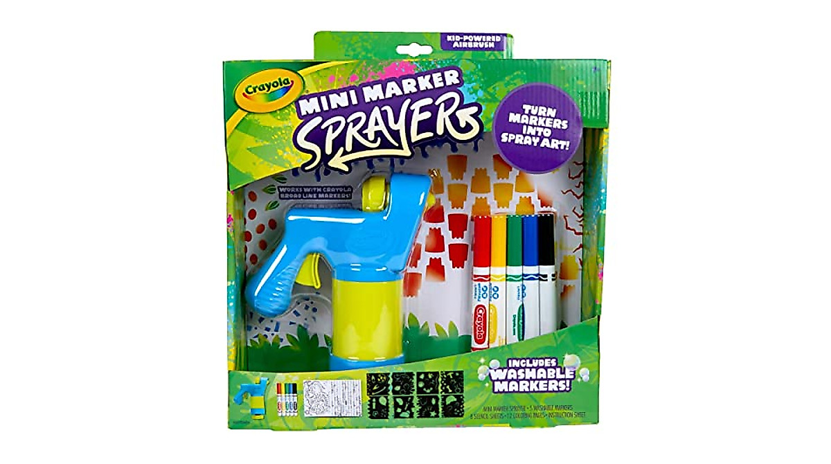 Crayola Mini Marker Sprayer - Airbrush Kit for Kids