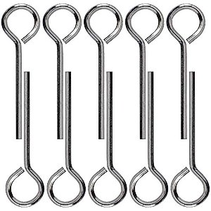 PAGOW 10 Pack 5/32" Standard Hex Dogging Key with Full Loop, Allen Wrench Door Key for Christmas Festival Party Decoration Hurricane Protection Push Bar Panic Exit Devices(0.84" x 2.78")