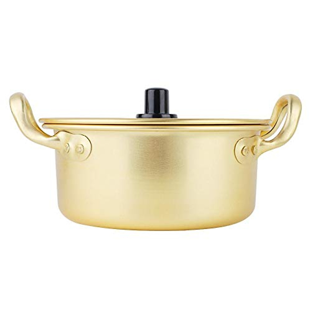 Ramen Noodle Pot, Korean Ramen Noodle Pot Korean Yellow Aluminum Stockpot Instant Noodles Pot(16cm)