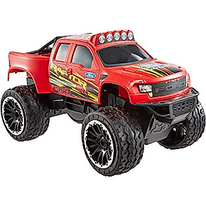 Hot Wheels RC Red Ford F-150, Full-Function Remote-Control Toy Truck, Large Wheels & High-Performance Engine, 2.4 Ghz with Range of 65Ft
