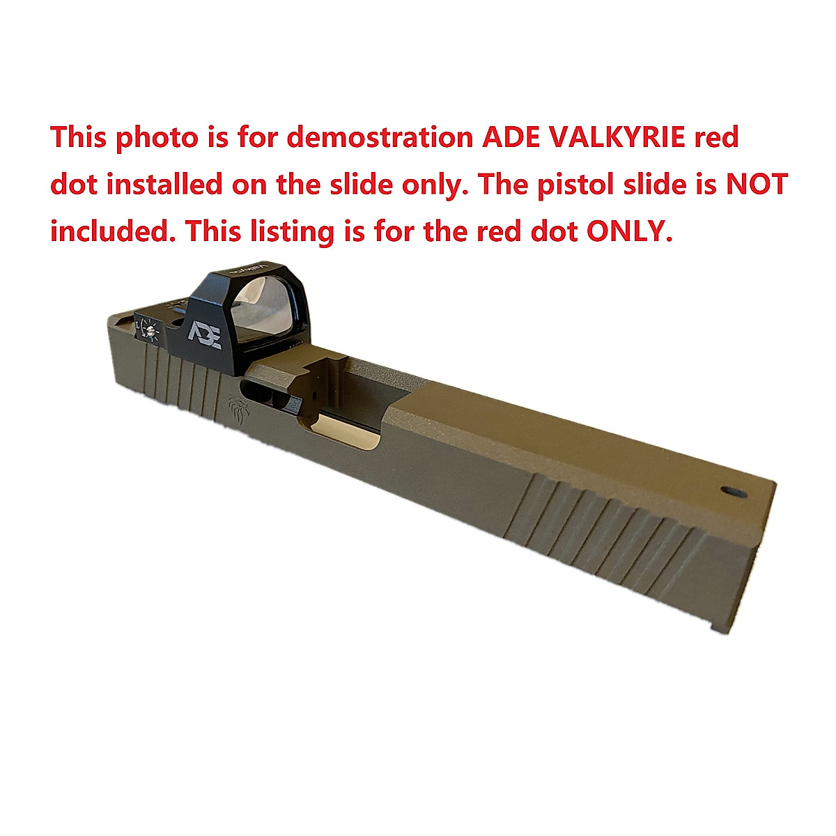 Ade Advanced Optics Valkyrie (RD3-023) Gen 2 Green Dot Sight for Optics Ready Pistol That is Compatible with Trijicon RM/SRO Footprint/Slide/Screw Pattern