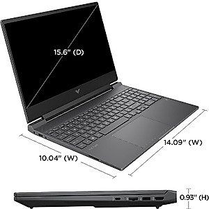 HP Victus Gaming Laptop 2023 Newest, 15.6" FHD 144Hz Display, AMD Ryzen 5 7535HS Processor, NVIDIA GeForce RTX 2050 Graphics, 64GB DDR5 RAM, 2TB SSD, with Mouse, Backlit Keyboard, Windows 11 Home