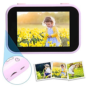 Digital Kids Camera, 3.5 inch HD 1080P 1000mah, Eye Protection Screen, Children MP3 Player Photography Toy, Christmas Birthday Gifts for Boys Girls Age 3 12(pink)