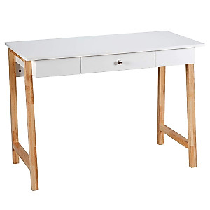 Tangkula Computer Desk with Storage Drawers, Makeup Vanity Table, Writing Study Desk for Home Office, Dressing Table