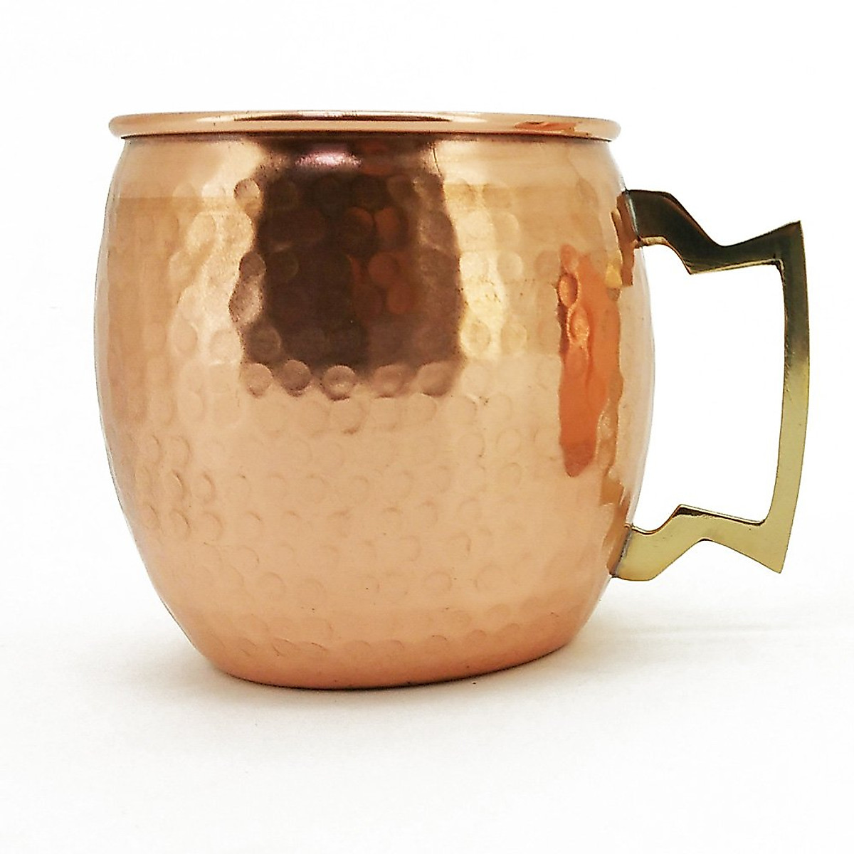 Set of 4 Modern Home Authentic 100% Solid Copper Hammered Moscow Mule Mug - Handmade in India