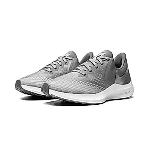 Nike Women's Zoom Winflo 6 Running Shoes, Multicolour (Cool Grey/MTLC Platinum/Wolf Grey/White 2), 7.5 US