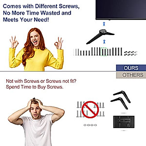 TV Mount Screws for Vizio TV Legs Screws, TV Stand Screws for Vizio 32" 40" 43" 50" 55" 58" 60" 65" TV Legs, for Vizio V-Series D-Series TV Stand legs Screw, for Vizio HD LED HDR Smart TV Stand Screws