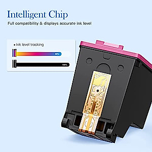 Valuetoner Remanufactured Ink Cartridge Replacement for HP 62XL 62 XL to use with Envy 5540 5640 5660 7644 7645 OfficeJet 5740 8040 OfficeJet 200 250 Series Printer (1 Black, 1 Tri-Color, 2-Pack)