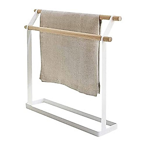 FCMLD Removable Towel Holder Jewelry Stand Loor-Standing Towel Rack Accessories for Bathroom Living Room 38 X 32 X 8cm
