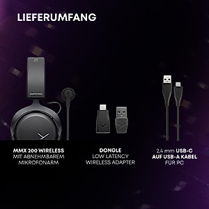 beyerdynamic MMX 200 Wireless Gaming Headset (Grey)