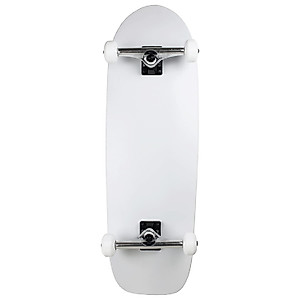 Moose Skateboards Old School 10" x 33" White Blank Skateboard Complete