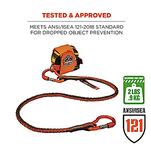 Ergodyne - 19770 Squids 3770 Tape Measure Holder, Orange Large