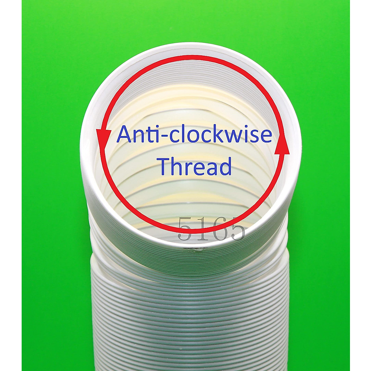 1 Extra Long Anti-Clockwise Universal Portable Air Conditioner Exhaust Hose 6" Width, 76" long