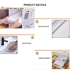 Hanging Closet Organizer Bag Fabric Closet Storage Bag Double-Sided Suitable for Storing Bras Panties Socks Towel ect