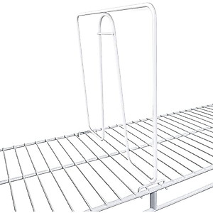 Kosiehouse Shelf Divider for Wire Shelving - Sturdy Wire Closet Shelf Divider Organizer and Storage Separator to Tidy Wardrobe Clothes